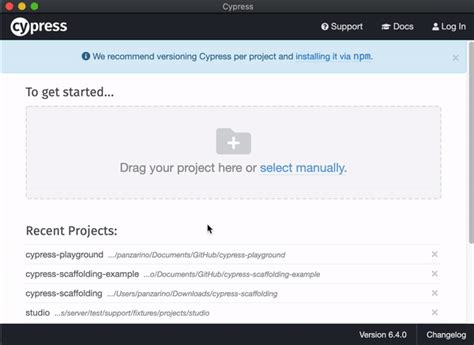 Cypress Crashes After Selecting Project When Back Button Is Pressed Issue Cypress Io