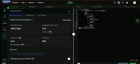 Geekstreak2025 Problemsolving Codingjourney Gfg160 Geeksforgeeks