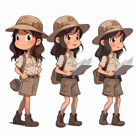 Cartoon Explorer Girl Images Free Download On Freepik