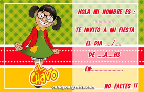 Kit Imprimible Gratis La Chilindrina Animada Candy Bar Candy Bar Gratis