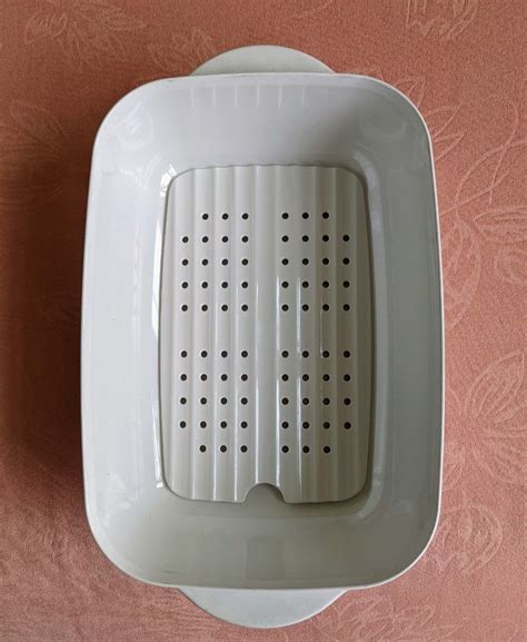 Vintage Tupperware Microwave Cookware With Strainer Furniture And Home