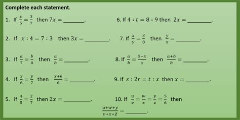 solved complete each statement 1 if 5x 73 then 7x 6 if