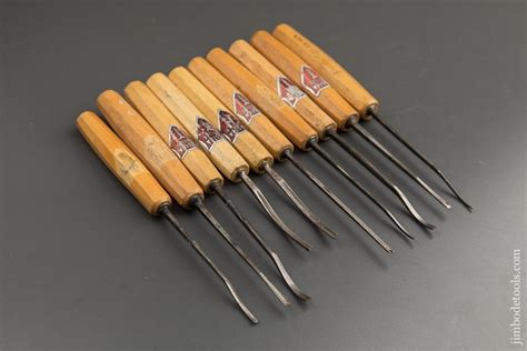 Ten Dastra Tools Gouges With Decals 88652 Jim Bode Tools