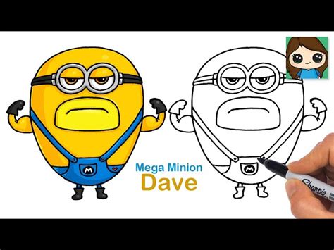 How To Draw A Minion Dave Step By Step