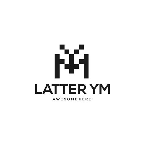 Premium Vector Monogram Ym