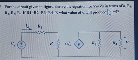 Solved R2r3r4 If Rlr2r3r4r What Value Of α Will