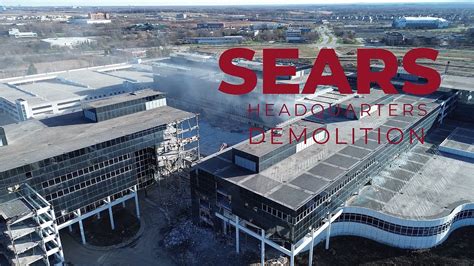 Sears Headquarters Demolition Hoffman Estates Illinois Drone