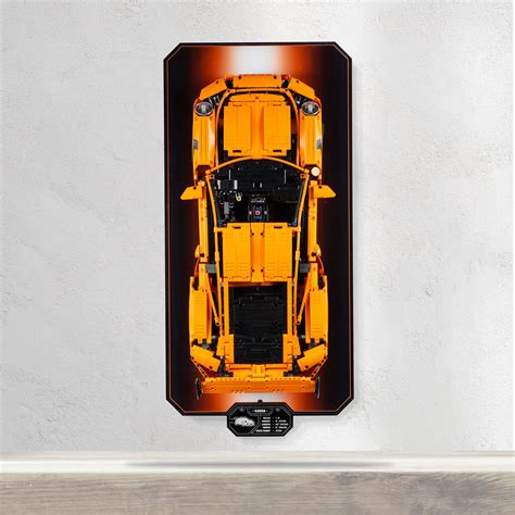 Wall Mounted Display Stand For Lego Technic Porsche 911 Gt3 Rs 42056