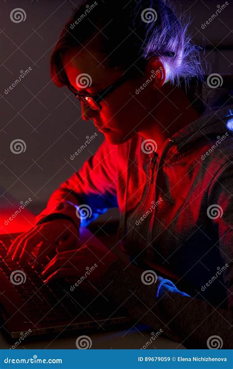 A Girl Programmer Stock Image Image Of Hacker Business 89679059