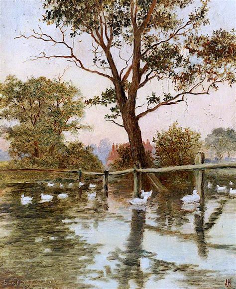 Duck Pond Ruckholt Farm North Acton Originally Painted By Justus Hill