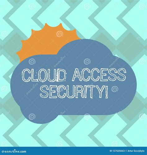 Text Sign Showing Cloud Access Security Conceptual Photo Protect Cloudbased Systems Data And