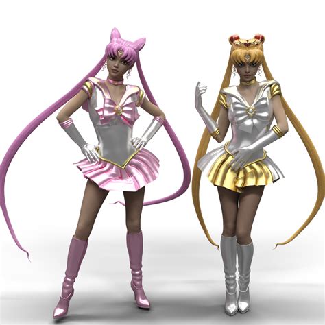 Sailor Neo Chibi Moon And Sailor Neo Moon By Masterhellbound On Deviantart