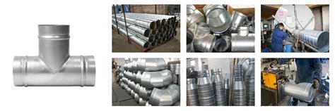 3 Way Connector Spiral Duct Tee Gfi Hvac