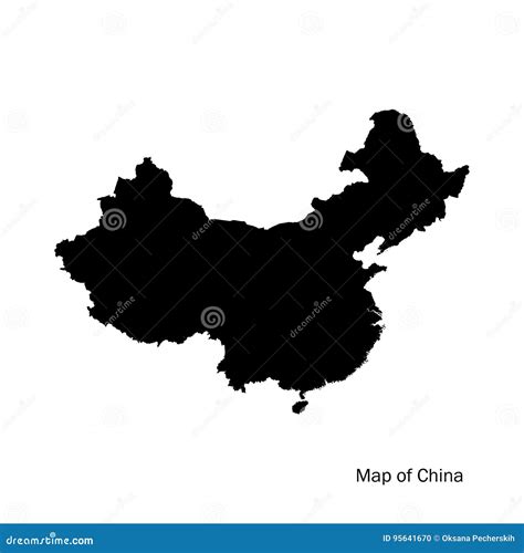 Blank Map China Map Of China With The Provinces High Quality Map Of