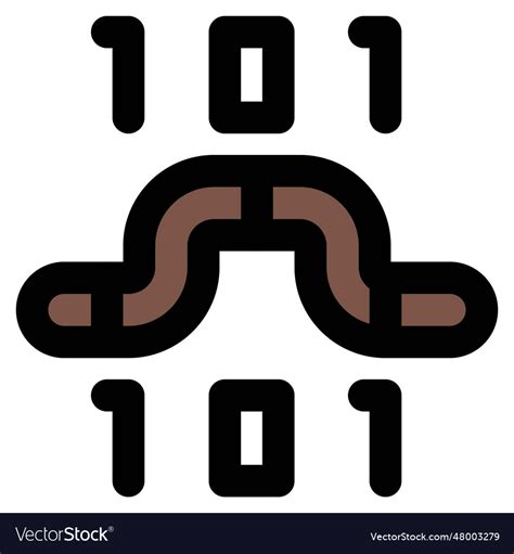 Worm A Self Replicating System Malware Royalty Free Vector