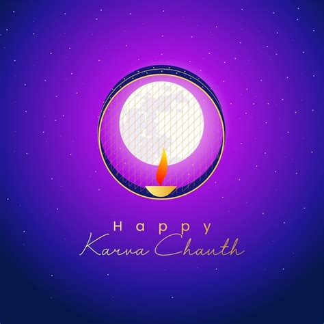 Premium Vector Happy Karva Chauth Post Template 01