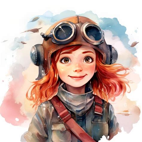 Premium Ai Image The Adventures Of Ruby A Watercolour Journey With A
