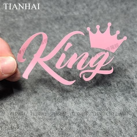 Car Decoration Straight Hair Barbie Pink Sticker English Letter Smiley