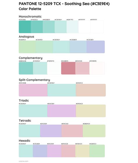 Pantone Soothing Sea Pantone Colour Palettes Pantone Color Pantone Blue