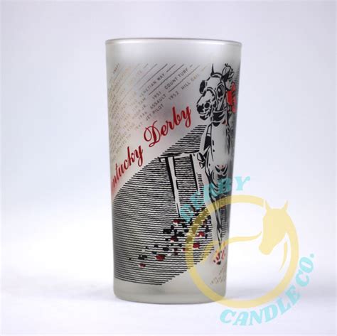 1961 Kentucky Derby Mint Julep Glass Derby Candle Company