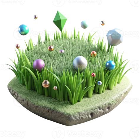 Magnificent Creative Thick Grass Patch Cutout For Ground Cover Design