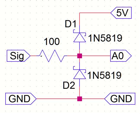 Protect Arduino Uno R Analog Inputs From Voltage Spikes And Negative Voltages Sensors