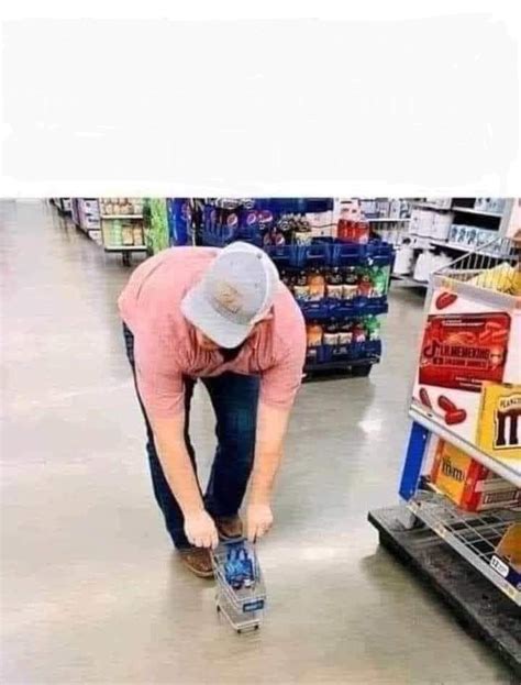 Man Tiny Shopping Cart Blank Template Imgflip