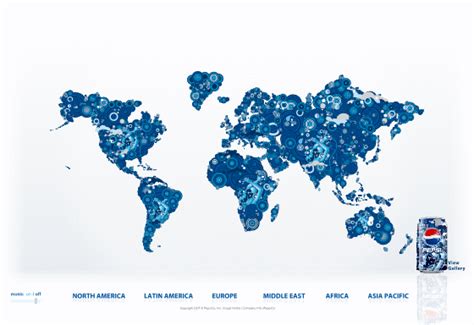 Pepsi World Map Cocacola Pepsi Leadership Innovation Priyanka