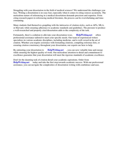 Medical Dissertation Citation Help Pdf Citation Thesis
