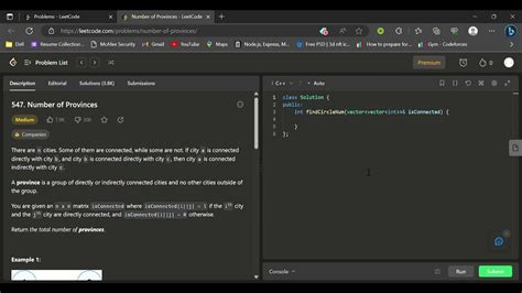 Number Of Provinces Daily Problem 04 June Leetcode Youtube