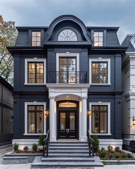 3 High Contrast Color Schemes For Homes Exterior For A Striking Impression