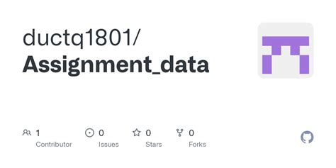 GitHub Ductq Assignment Data