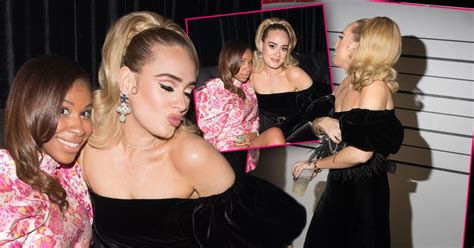 Adele Looks Slim In Black Dress At Drakes Birthday Party