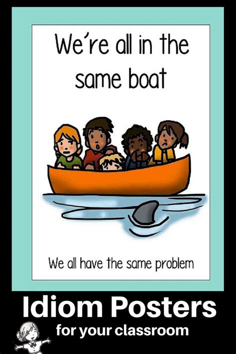 Idiom Posters Idioms Posters Idioms Language Arts Classroom