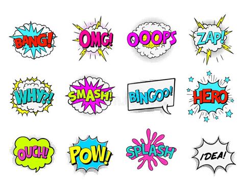 Comic Book Sound Effects Stock Vector Illustration Of Humor 211748513