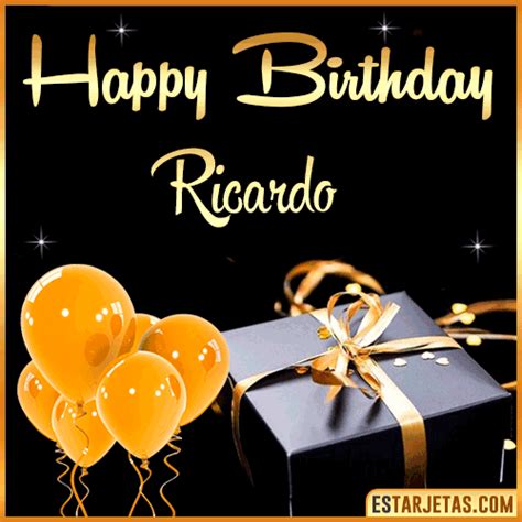 Feliz Cumpleaños Ricardo Imágenes  Tarjetas Y Mensajes