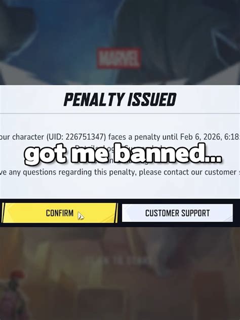 Marvel Rivals Ban Controversy Why Did I Get Banned Tiktok