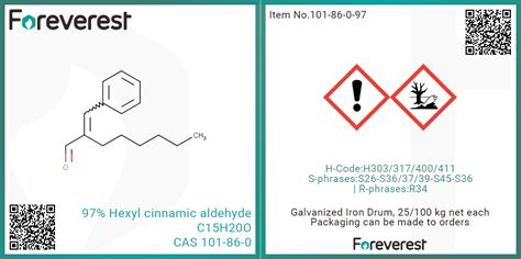 Hexyl Cinnamic Aldehyde Foreverest Resources Ltd