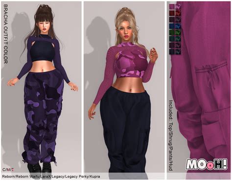 Second Life Marketplace Mooh Bracha Outfit Color Add