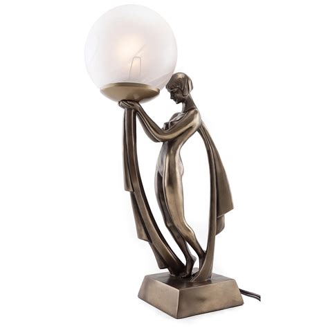 Top Collection Modern Art Deco Lady Lamp Statue Decorative Table Lamp