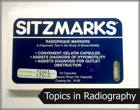 Topics In Radiography Radiographic Sitzmarker Study