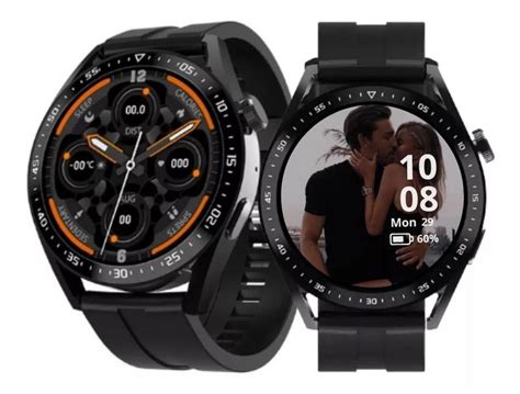 Relógio Smartwatch Redondo Lançamento Homem Android Ios Nfe Henri