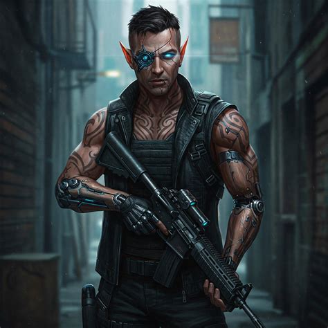 Shadowrun Elf Merc By Ehran The Scribe On Deviantart