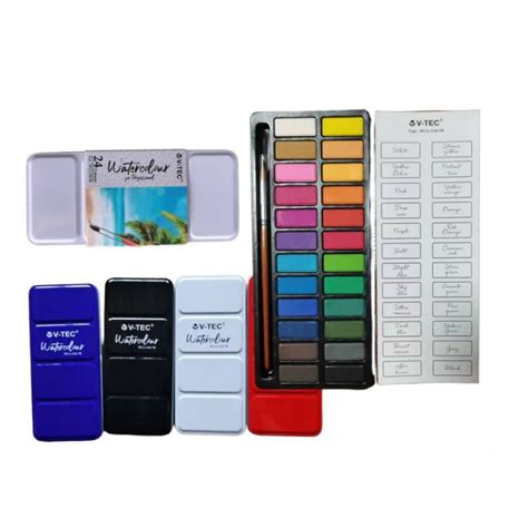 Jual V Tec Watercolor Kaleng Cat Air Tin Case Wca 1312 1324 Tb 12w 24w
