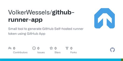 Github Volkerwessels Github Runner App Small Tool To Generate Github Self Hosted Runner Token