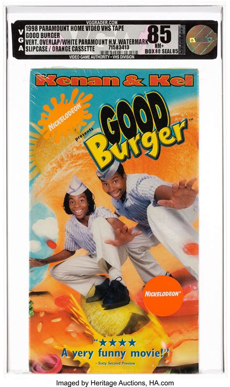 Good Burger Vhs 1998 Vga 85 Nm Slipcase Vertical Overlap Seal