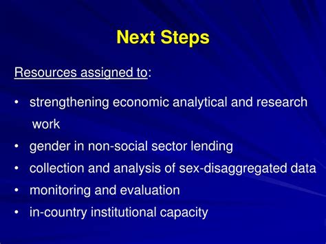 Ppt Progress In Implementing The Gender Mainstreaming Strategy