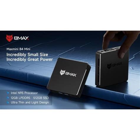 Jual Mini Pc Bmax B4 Mini Intel Gen12 N95 12gb512gb Ssd Lpddr5 Dual