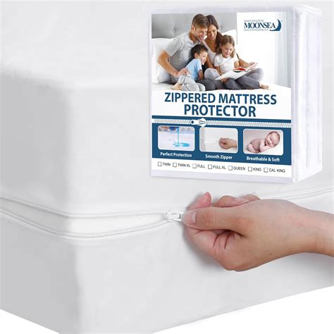 Zippered Waterproof Mattress Protector King 6 Side