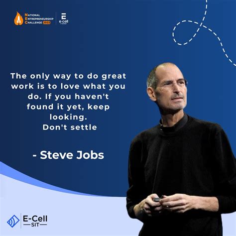 Ecell Ecellsit Enterpreneurship Steavejobs Quotes Lessons